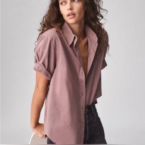 Denim Forum | Tops | Denim Forum Aritzia The Jane Hip Shirt | Poshmark